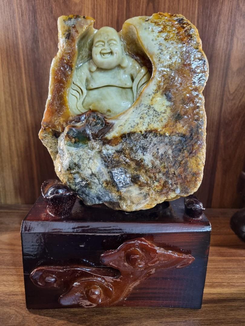 Xiu Yu Yuan Pi Fortune Happy Buddha 愿皮笑佛, Furniture & Home Living, Home ...