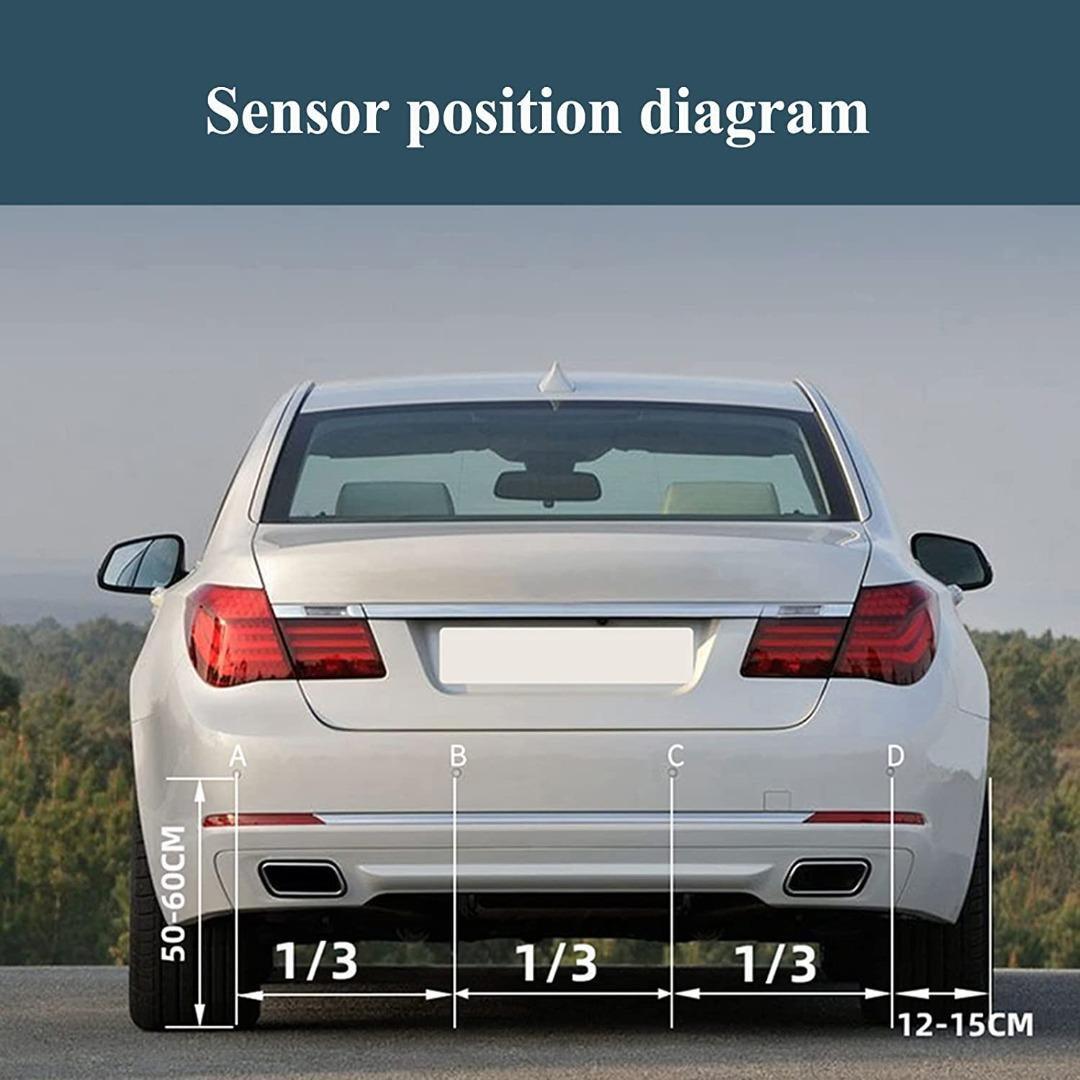 Y97 Parking Sensors, Car Front Rear Reversing Parking Sensors 8 Radar ...