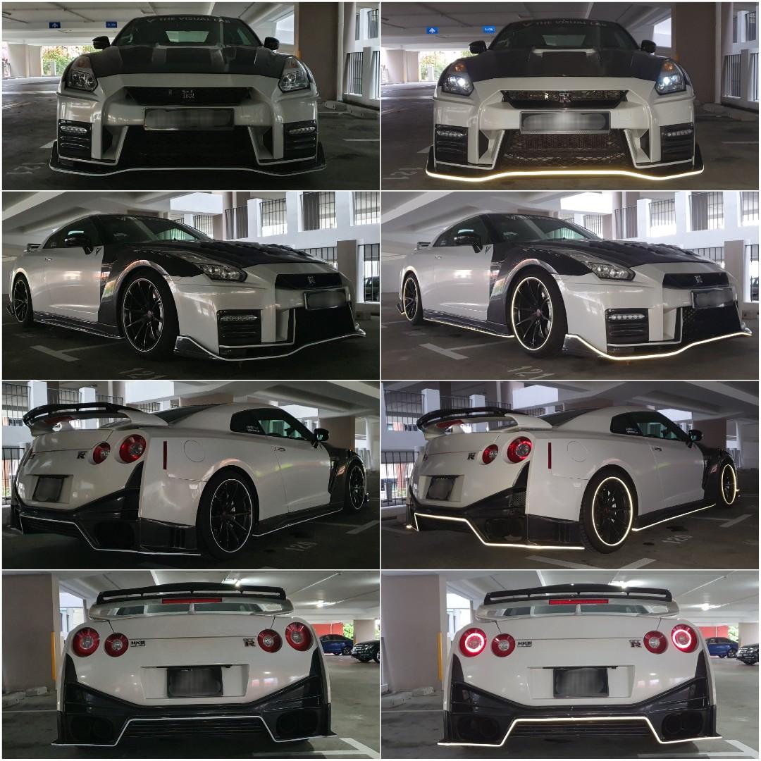 3M Reflective Sticker Tape On (Nissan GTR R35), Car Accessories ...