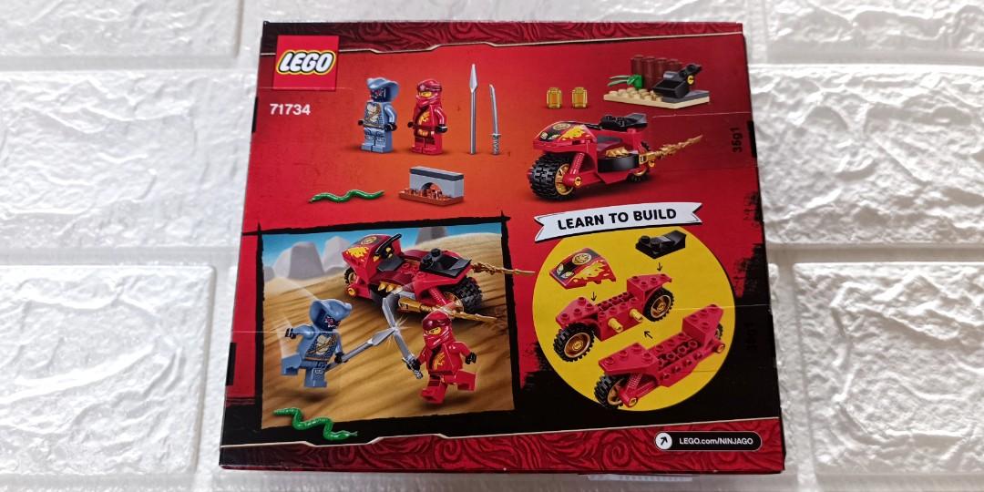 全新未開盒 Lego 71734 Kai's Blade Cycle Ninjago 忍者系列 (2021年出產), 興趣及遊戲, 玩具 ...