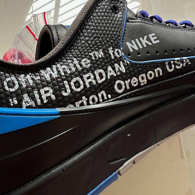 Air Jordan 2 Off-White "Black", Men's Fashion, Footwear, Sneakers on ...