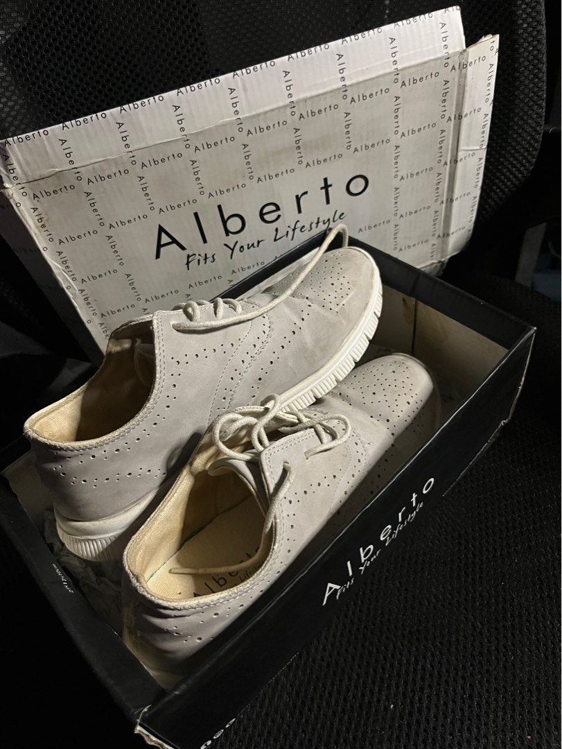 Alberto Gray Shoes (Size US 5) , Men's Fashion, Footwear, Casual Shoes ...