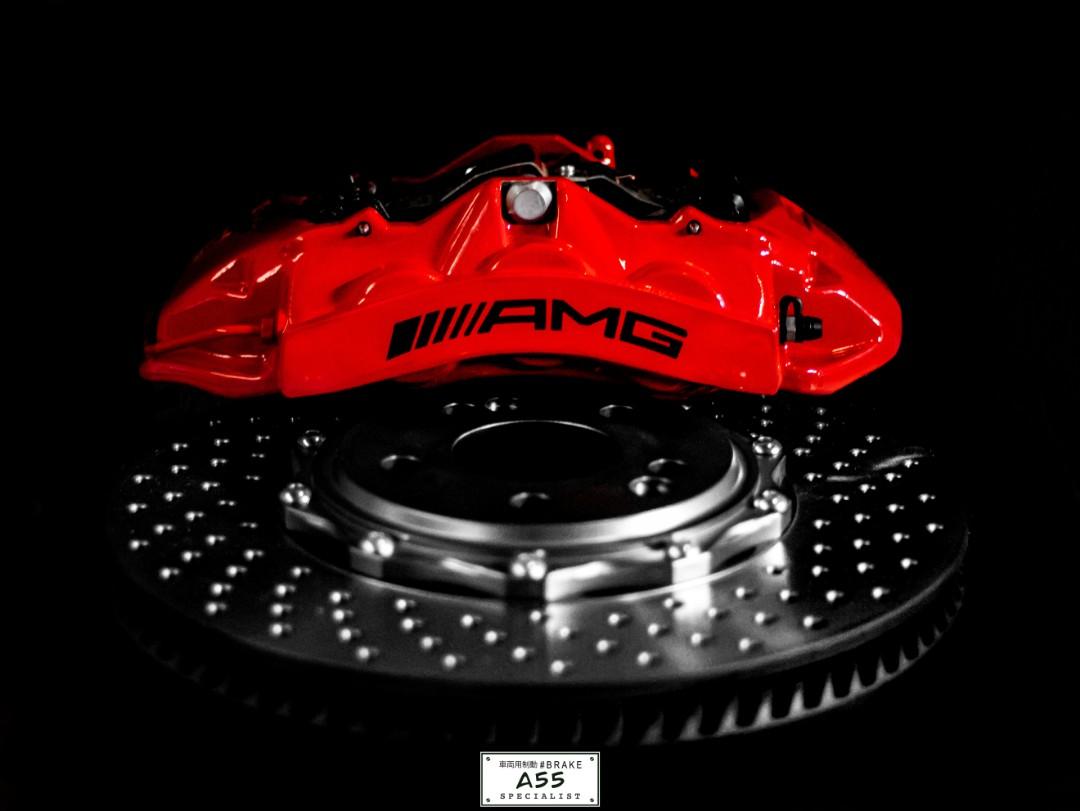 AMG C63 6 Pot Caliper Brake Kit Mercedes ( W177 / C118 A CLA 180 200 250 ) ( W205 / X253 C GLC ...
