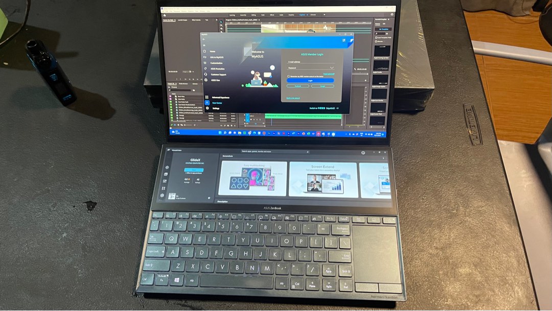 Asus Zenbook Duo dual screen laptop, Core i5, 16gb ram, 512 SSD ...