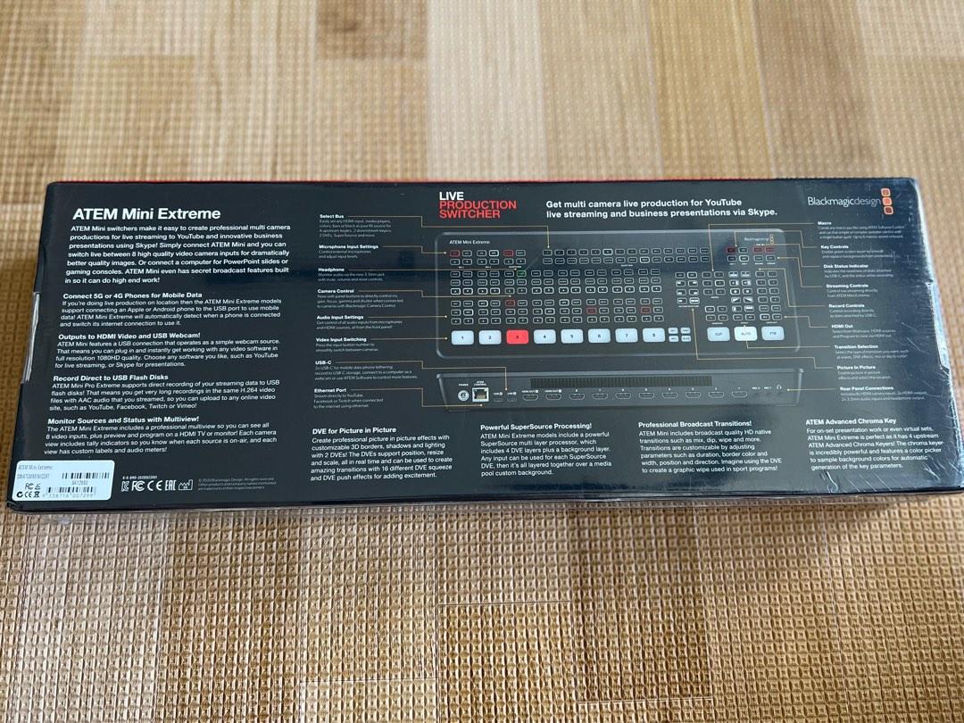 Blackmagic Atem Mini Extreme Live Stream Brand New, Computers & Tech ...