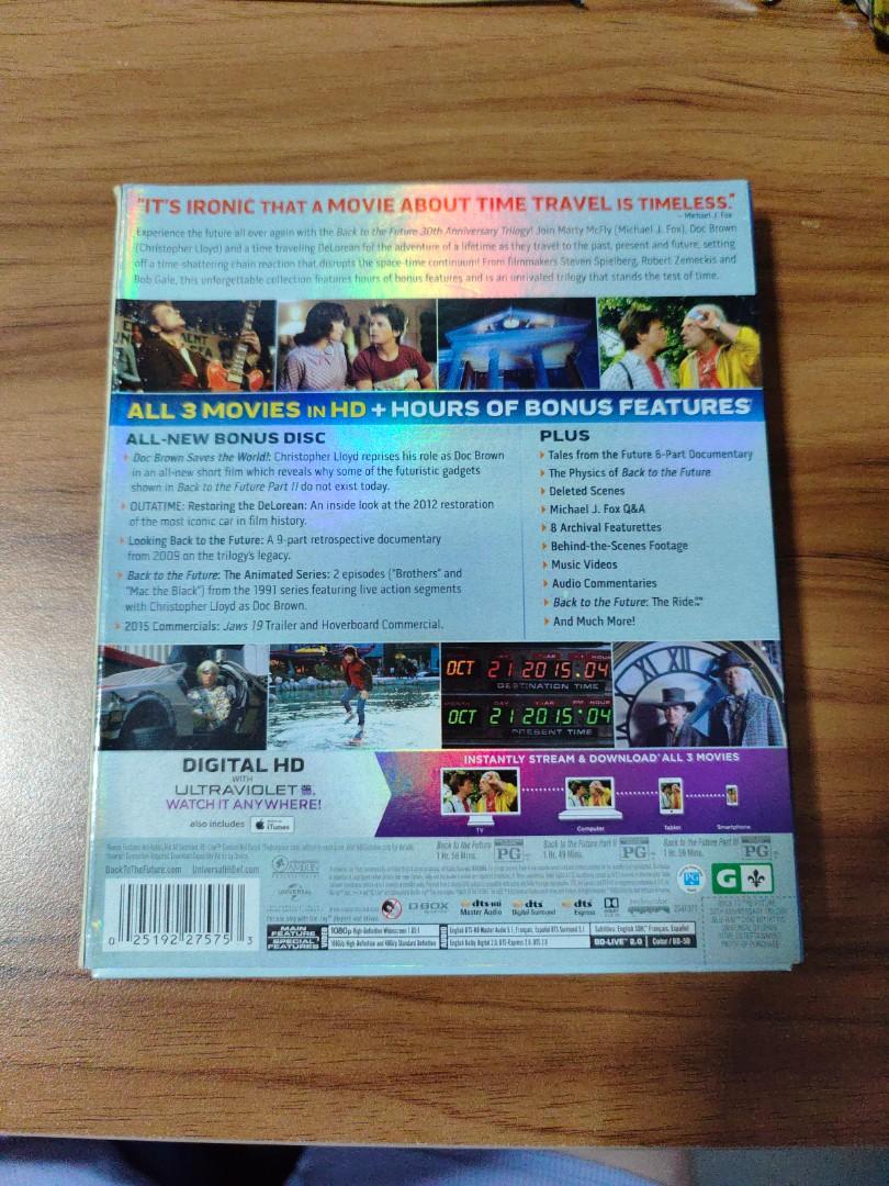 Back to the future 30th anniversary trilogy Blu ray, Hobbies & Toys, Music & Media, CDs & DVDs ...