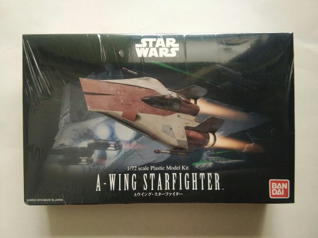 Bandai Star Wars 1/72 Scale A-Wing Starfighter Model Kit, Hobbies ...
