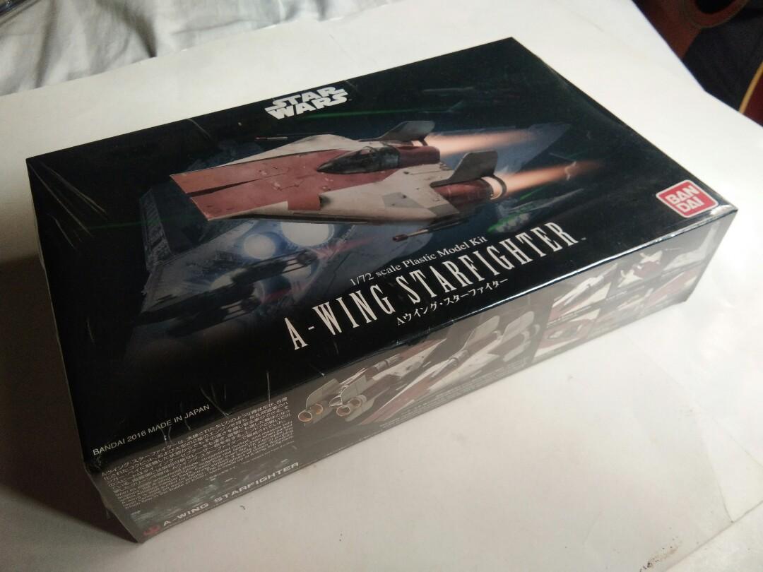 Bandai Star Wars 1/72 Scale A-Wing Starfighter Model Kit, Hobbies ...
