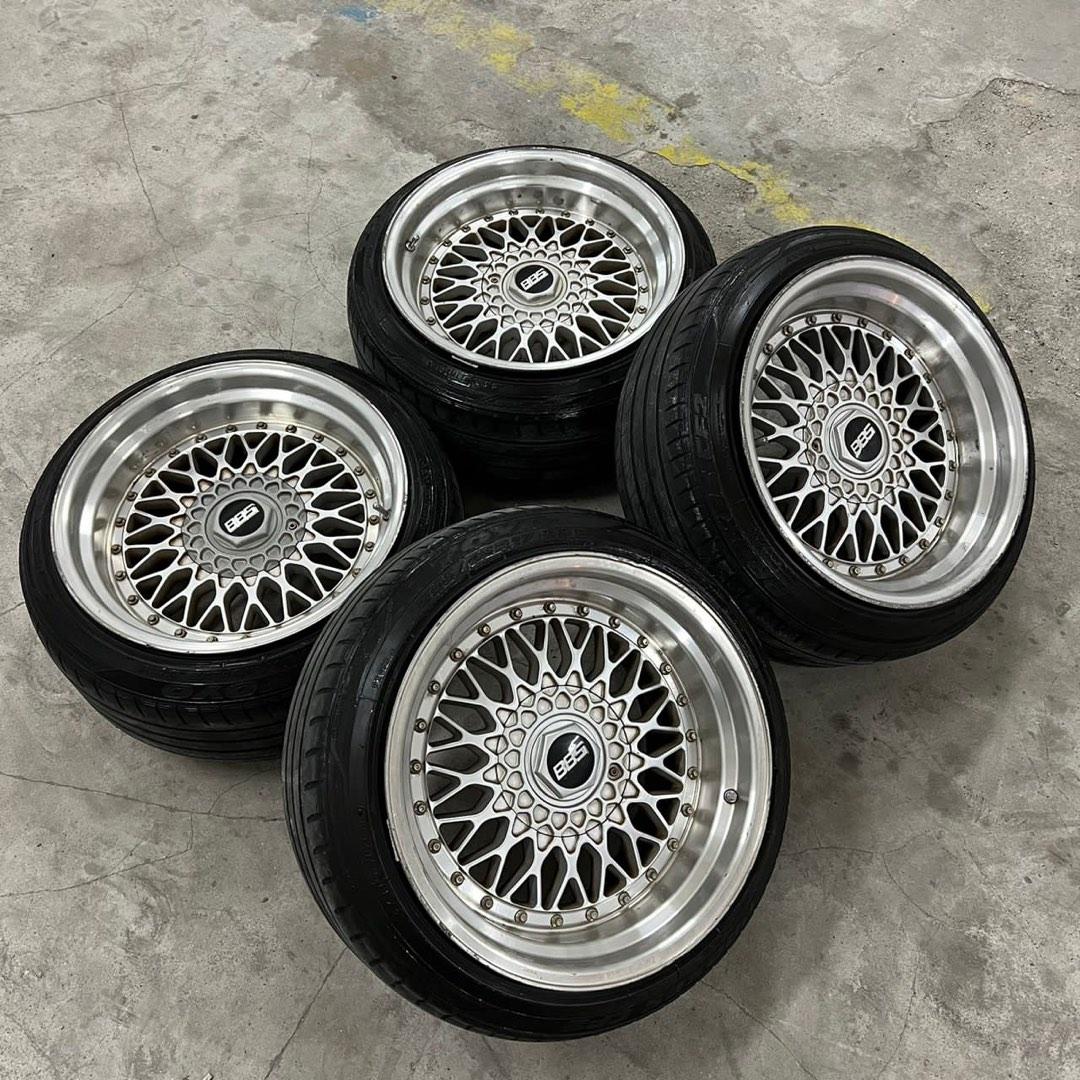 BBS 17 inch sport rim Waja tyre 70%, Auto Accessories on Carousell