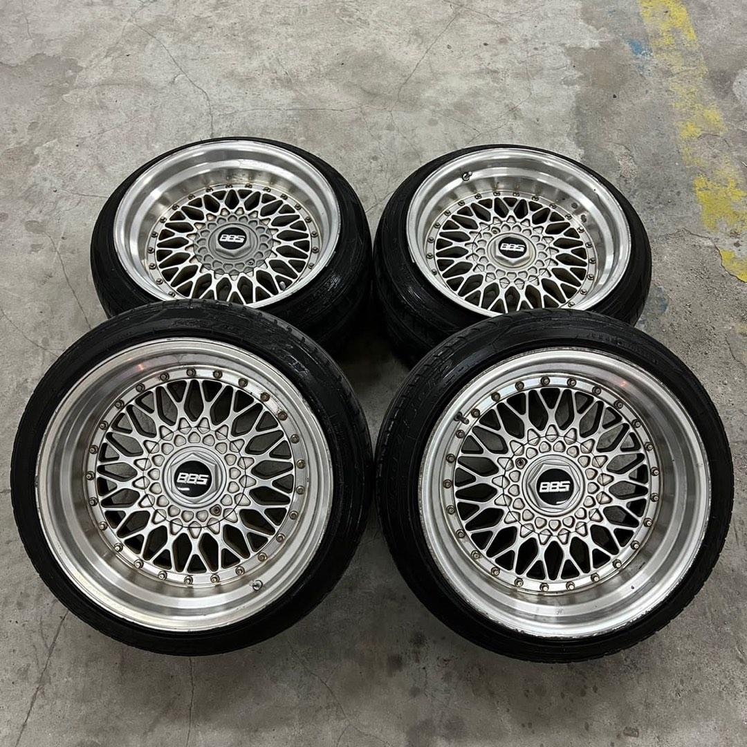BBS 17 inch sport rim Waja tyre 70%, Auto Accessories on Carousell