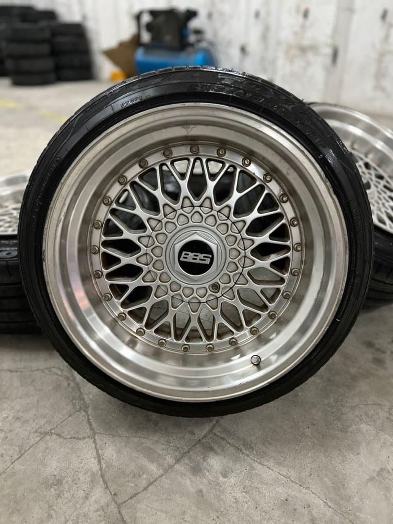 BBS 17 inch sport rim Waja tyre 70%, Auto Accessories on Carousell