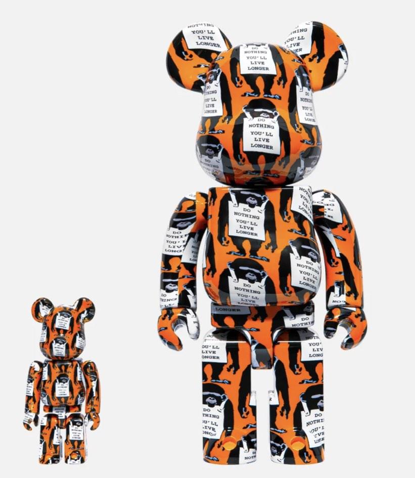Bearbrick (Monkey Sign) 400%/100%, Hobbies & Toys, Toys & Games on ...