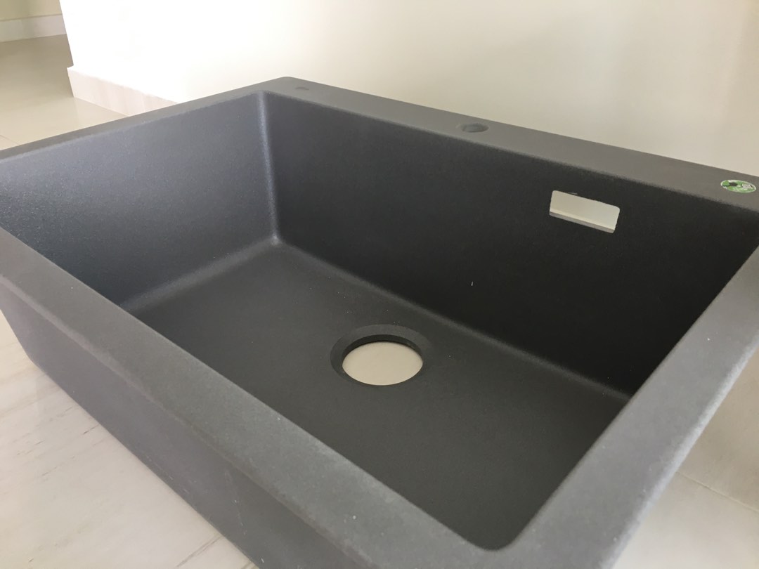 BRAND NEW Blanco Pleon 8 Silgranit Kitchen Sink (Grey), Furniture ...