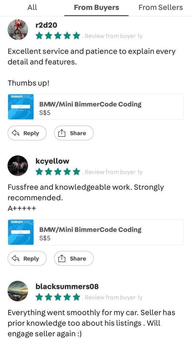 BMW/Mini BimmerCode Coding Service, Car Accessories, Car Workshops ...