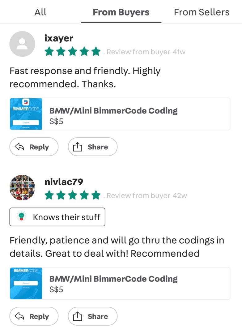 BMW/Mini BimmerCode Coding Service, Car Accessories, Car Workshops ...