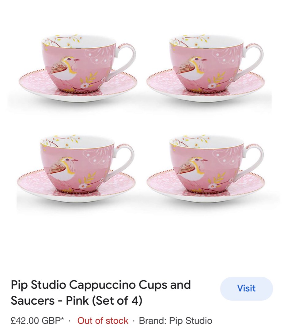 Cappuccino Cups and Saucers from Pip Studio, Furniture & Home Living ...