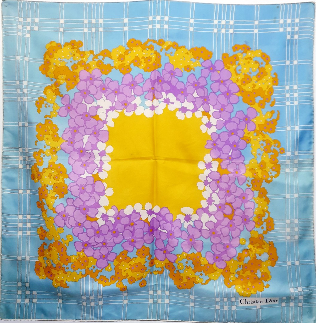 CHRISTIAN DIOR Silk Scarf (100% Authentic), Women's Fashion, Watches ...