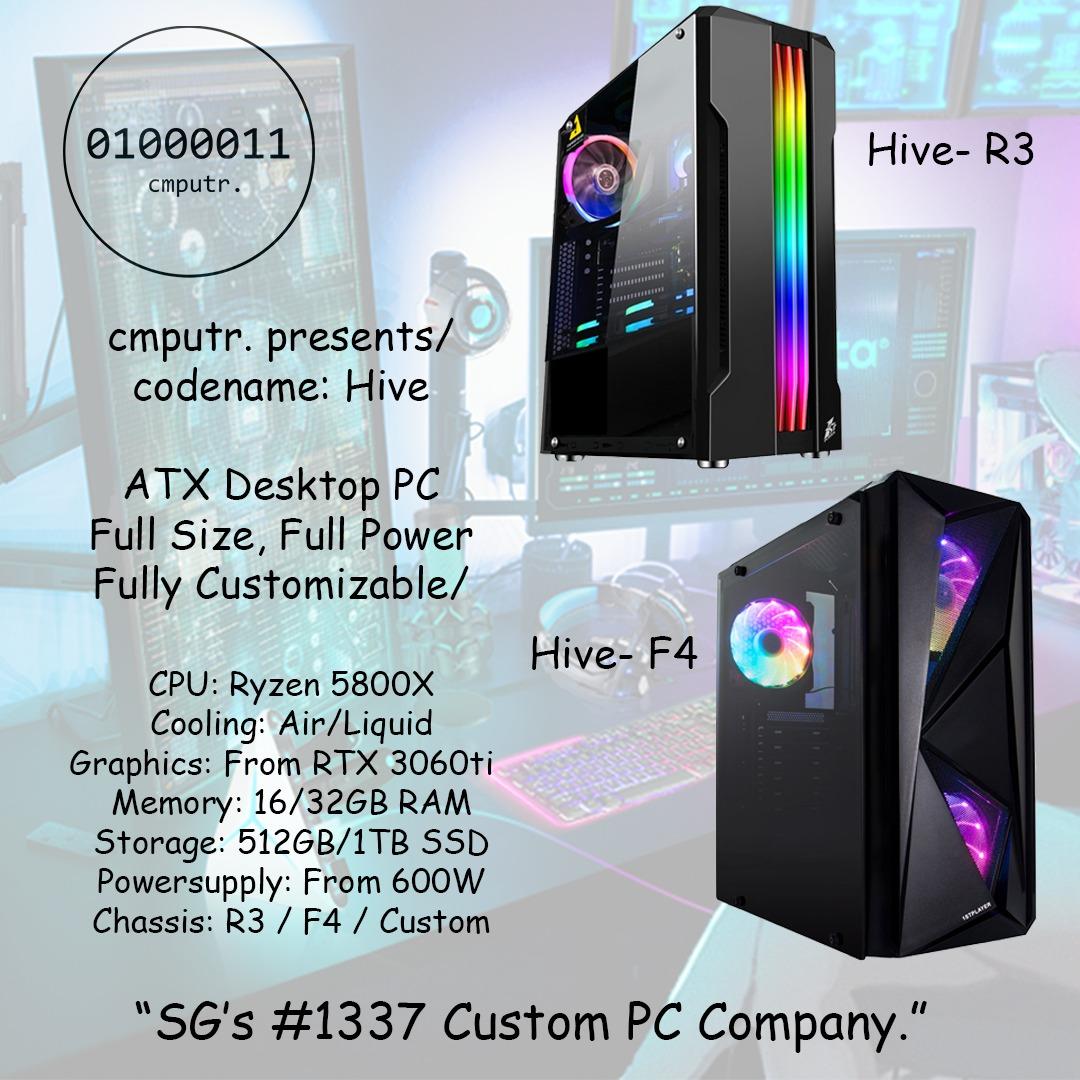 cmputr. Custom PC Desktop Builder AMD Ryzen Intel nVidia Gaming Office ...