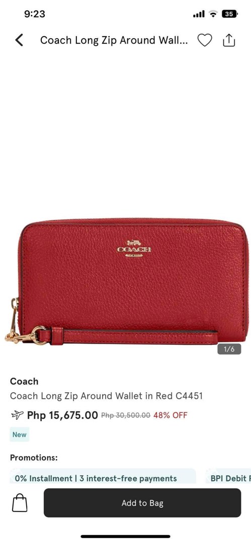 Coach wallet, Women's Fashion, Bags & Wallets, Wallets & Card holders ...
