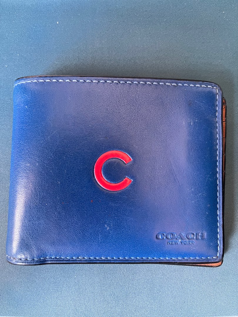 Coach Wallet Blue, Men's Fashion, Watches & Accessories, Wallets & Card ...