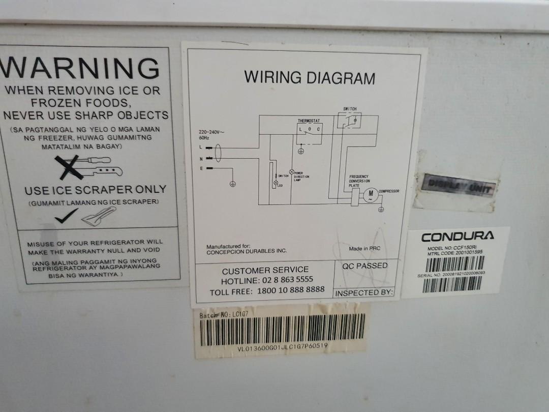 Condura Freezer Inverter (Chest freezer), TV & Home Appliances, Other ...