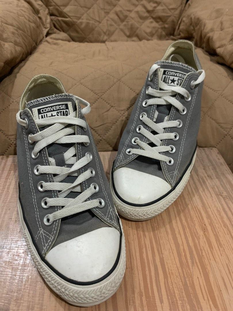 CONVERSE LOW CUT GREY, Men's Fashion, Footwear, Sneakers on Carousell