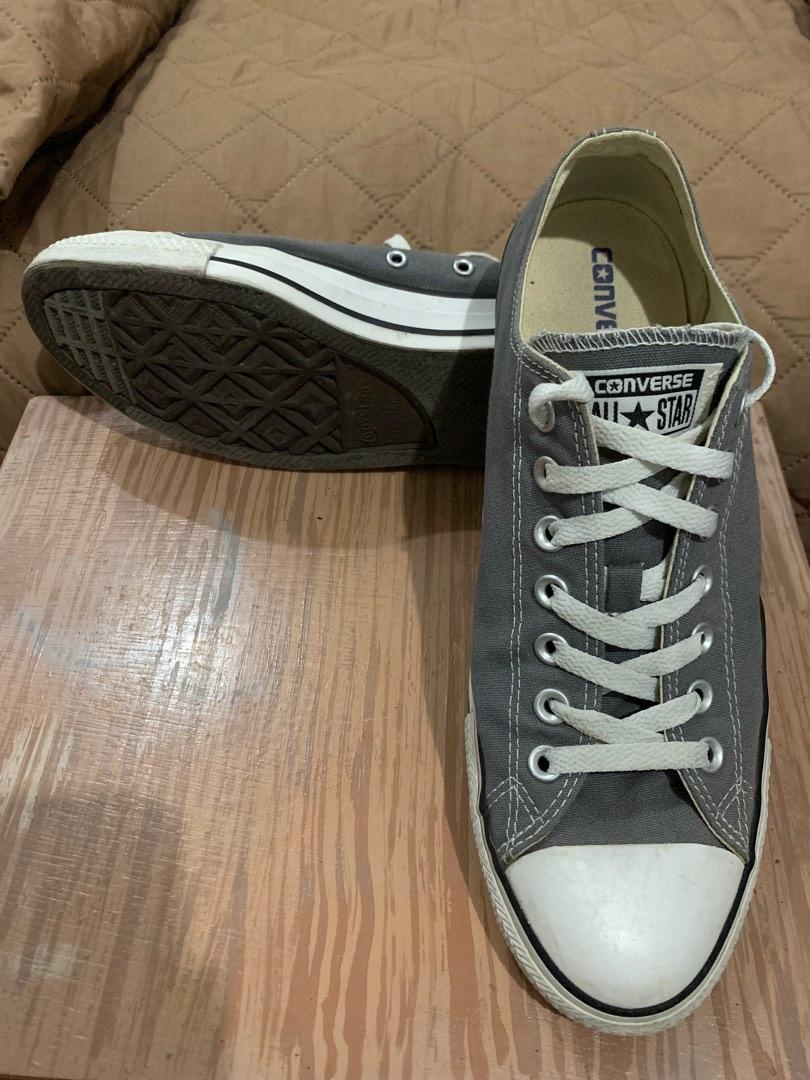 CONVERSE LOW CUT GREY, Men's Fashion, Footwear, Sneakers on Carousell