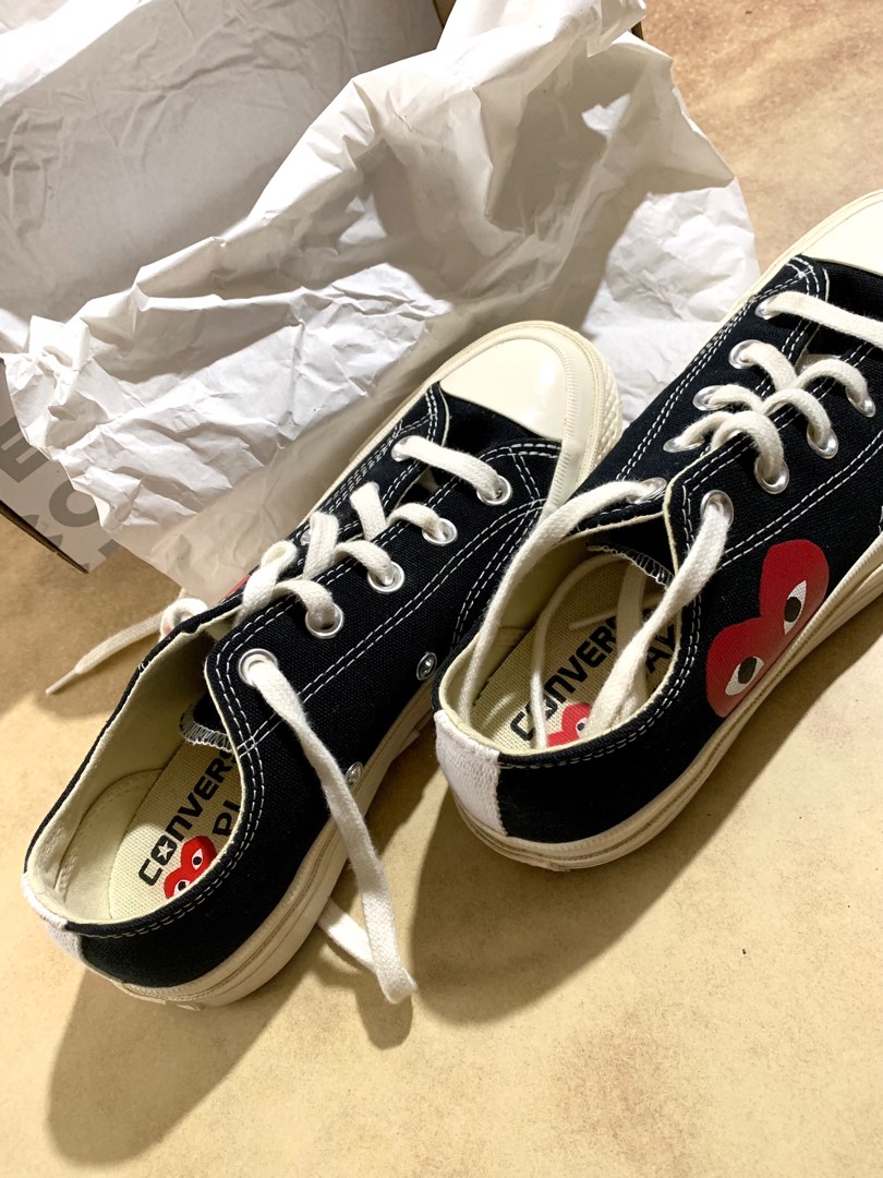 Converse x CDG, Women's Fashion, Footwear, Sneakers on Carousell