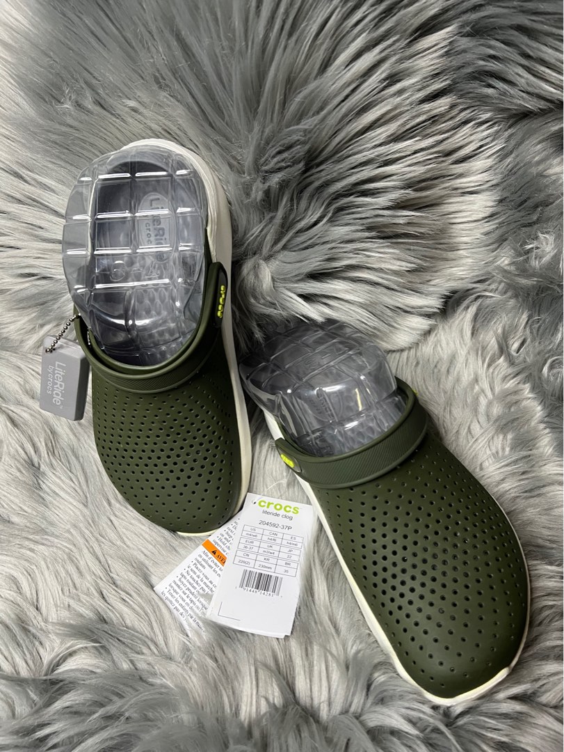 Crocs Lite Ride (Army Green), Women's Fashion, Footwear, Slippers and ...