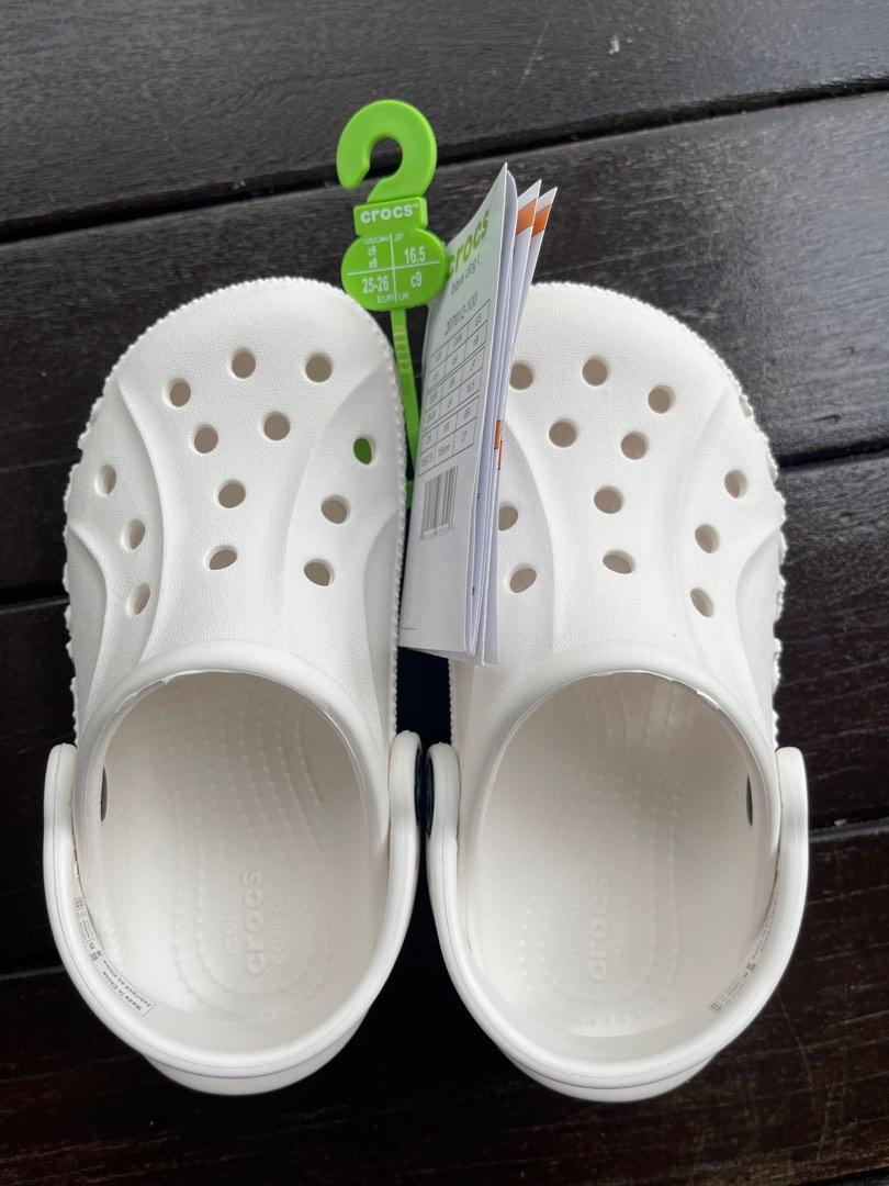 Crocs white, Babies & Kids, Babies & Kids Fashion on Carousell
