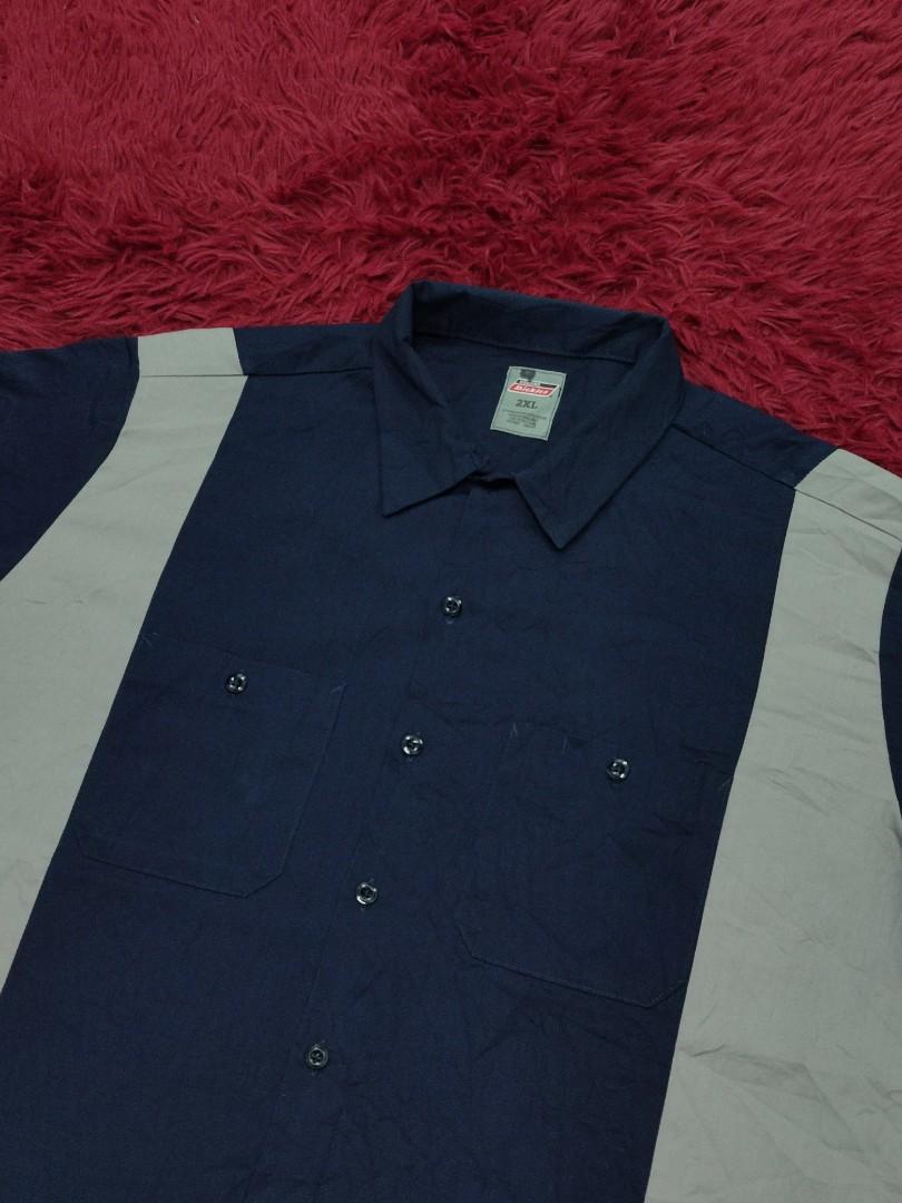 Dickies Two Tone Work Shirt Mens Fashion Tops And Sets Formal Shirts On Carousell