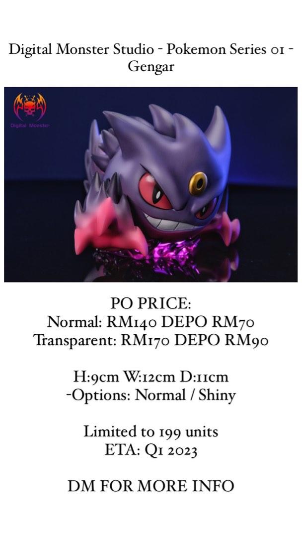 Digital Monster Studio - Pokemon Series 01 - Gengar, Hobbies & Toys ...