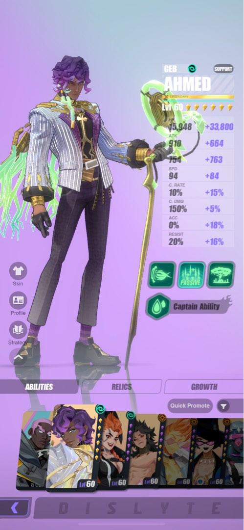 Dislyte End-Game Account (17 Legendaries including fully equipped ...