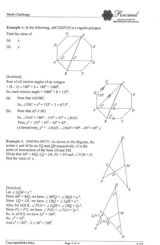 E2K Math Challenge Notes and Worksheets/ P6 Primary 6 / PSLE / Math ...