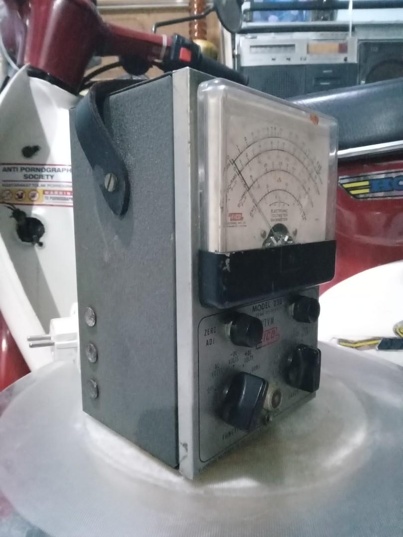 EICO 232 VTVM vintage Vacuum Tube Voltmeter / Ohmmeter koleksi klasik ...