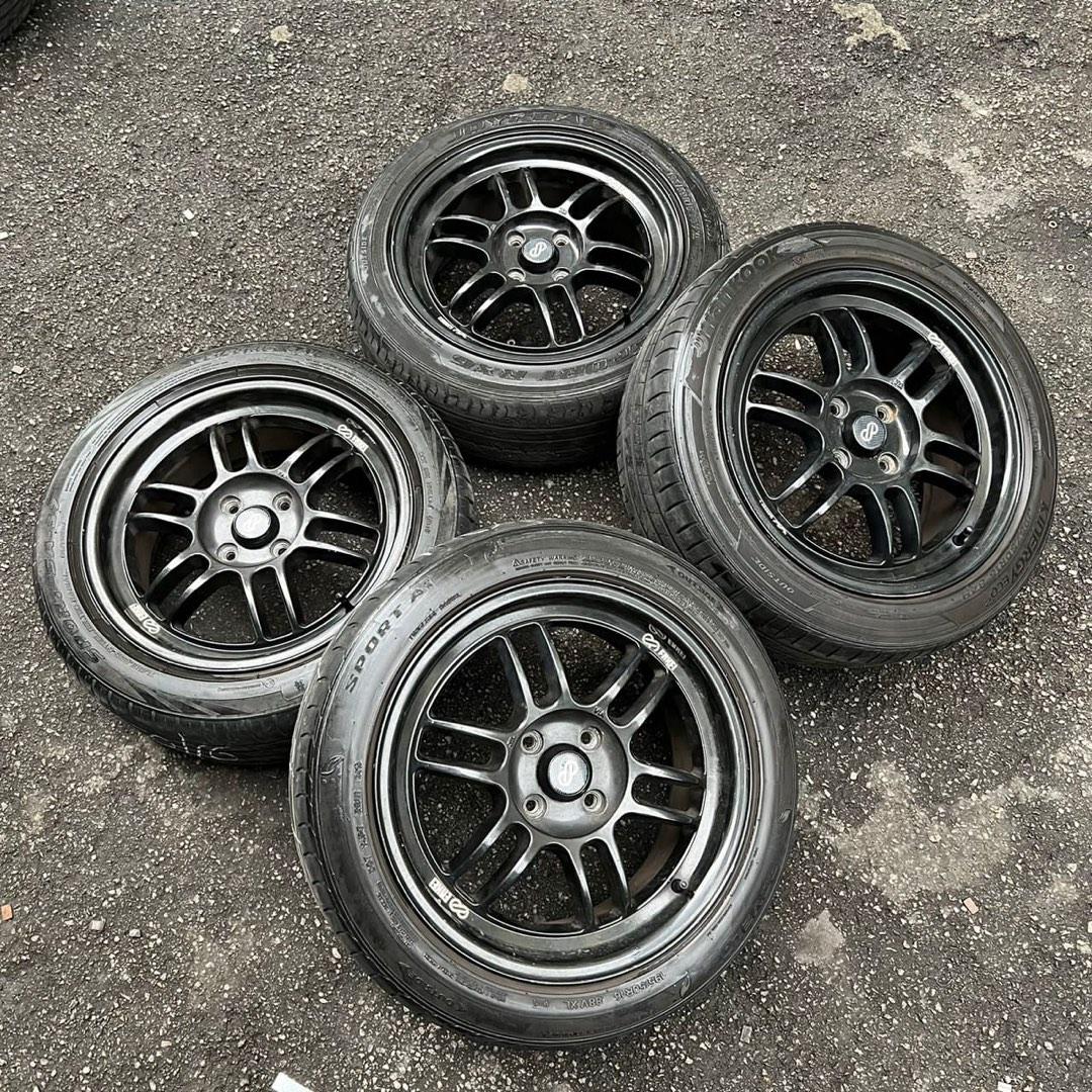 Enkei RPF1 16 inch sport rim Myvi g3 tyre 70%, Auto Accessories on ...