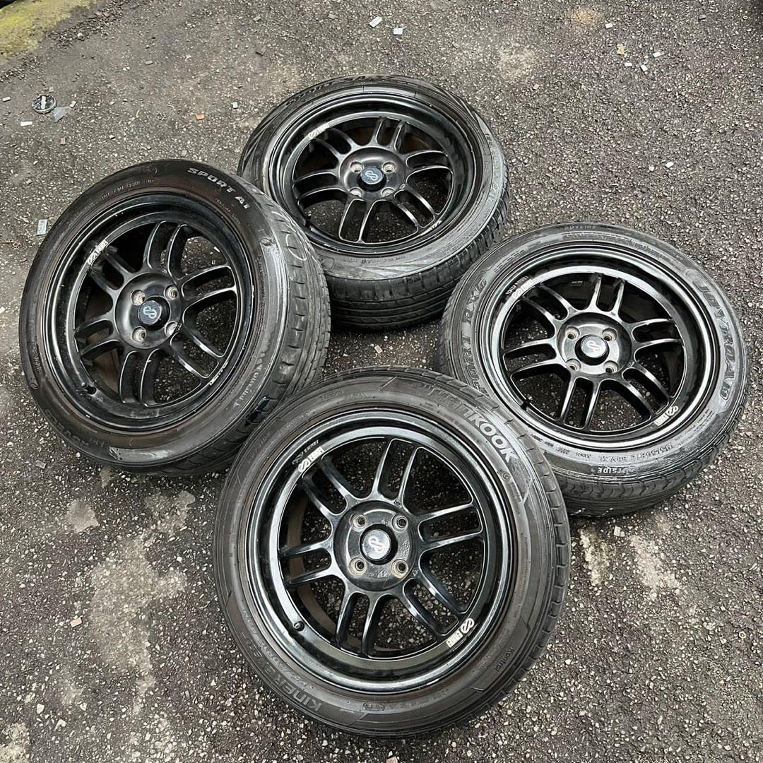 Enkei RPF1 16 inch sport rim Myvi g3 tyre 70%, Auto Accessories on ...