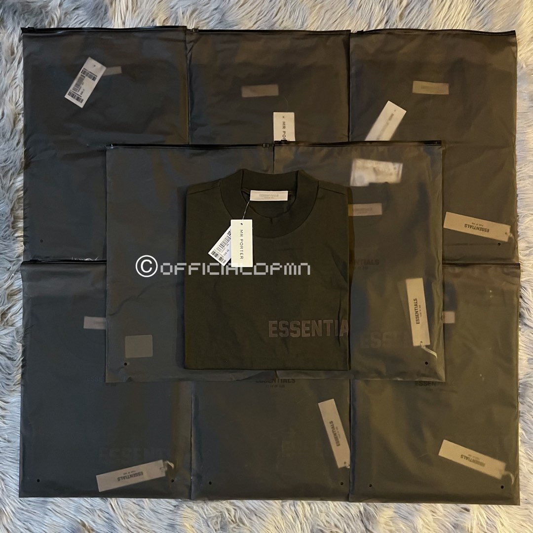 Essentials Off Black SS22 Tee, Men's Fashion, Tops & Sets, Tshirts ...