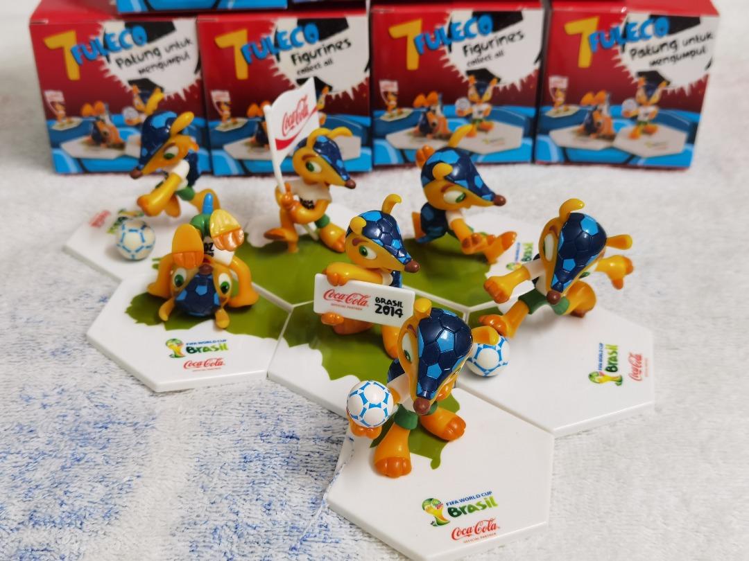 FIFA 2014 World Cup Mascot Fuleco set-of-7 Figurine (Limited Edition by ...