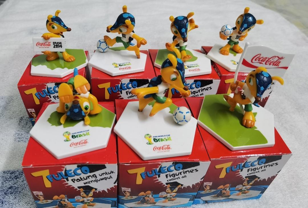 FIFA 2014 World Cup Mascot Fuleco set-of-7 Figurine (Limited Edition by ...