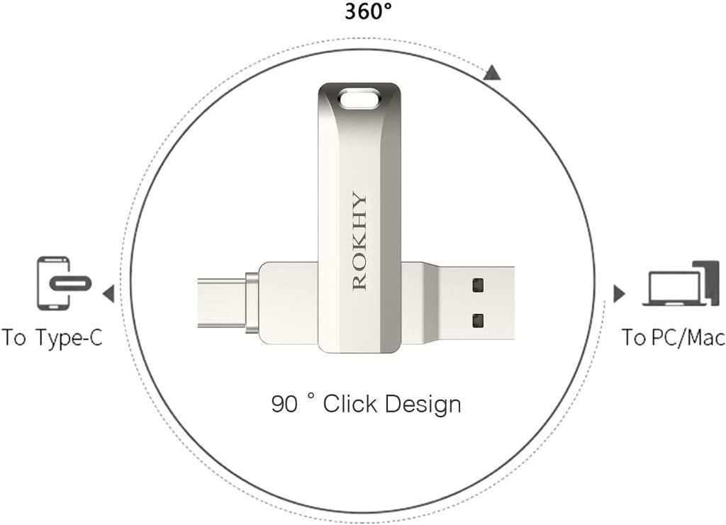Flash Drive USB Type C Both 3.2 Tech - 2 in 1 Dual Drive Memory Stick ...