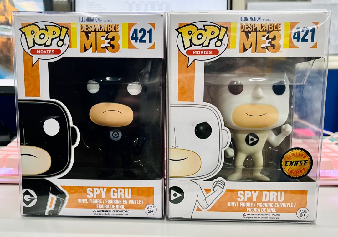 Funko Pop - Spy Gru and Spy Dru (Chase) Bundle, Hobbies & Toys, Toys ...