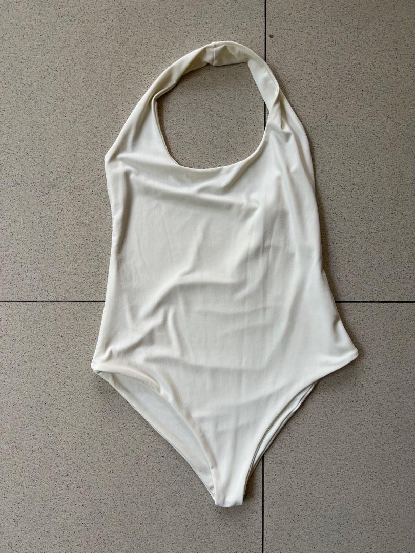 Halter neck body suit in White, Women's Fashion, Tops, Others Tops on ...