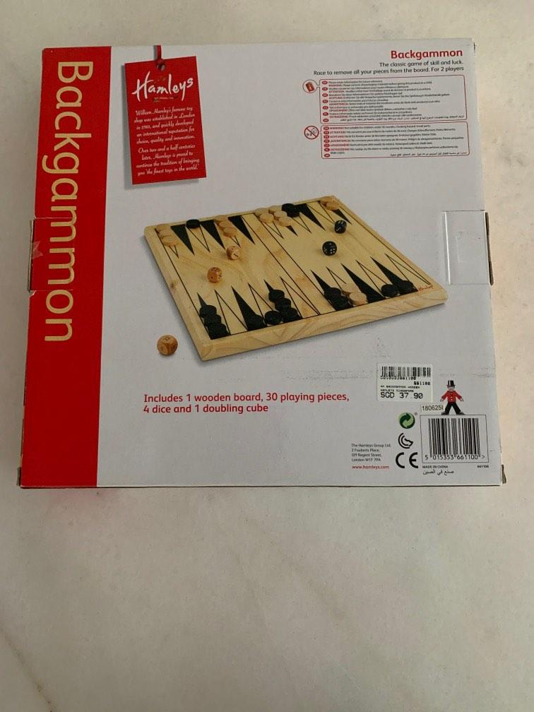 Solid wood board brand new Hamleys Backgammon (international standard ...