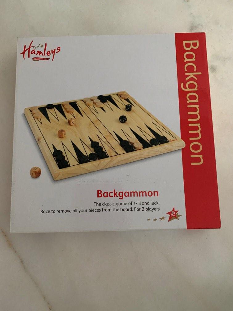 Solid wood board brand new Hamleys Backgammon (international standard ...