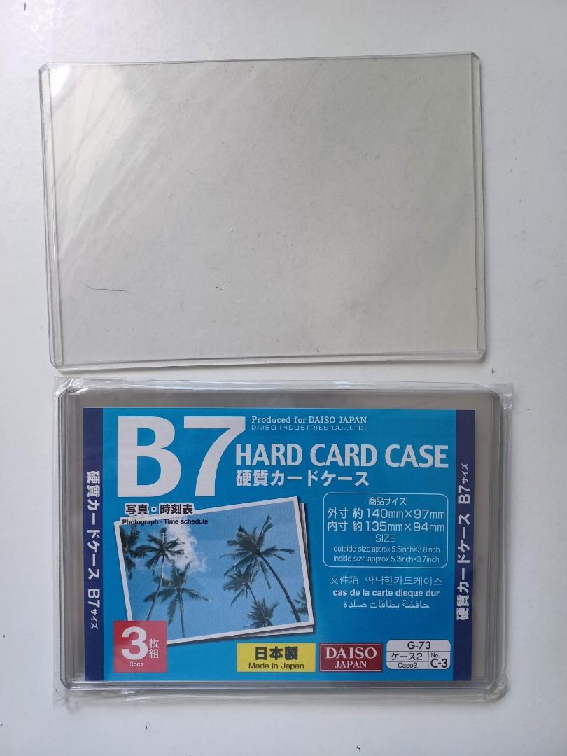 Hard clear plastic card case, Stationaries,, Hobbies & Toys, Stationery ...