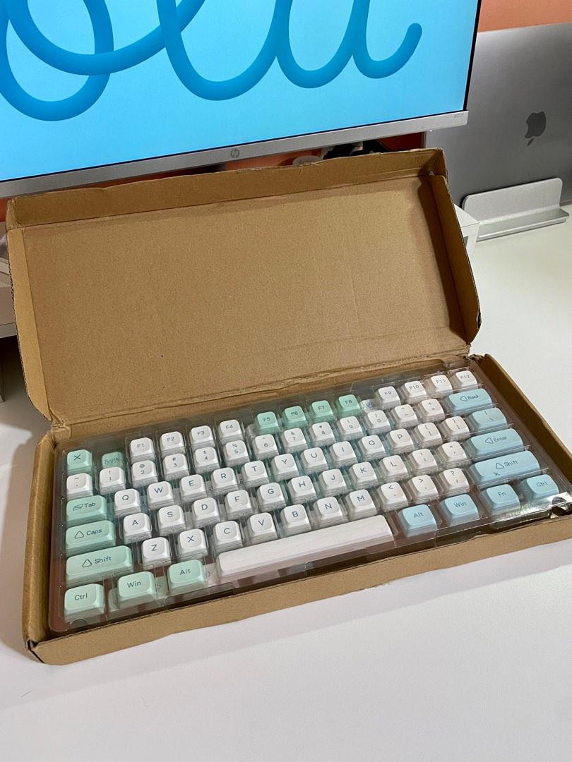 Ice Crystal Mint XDA Profile PBT Keycaps, Computers & Tech, Parts ...