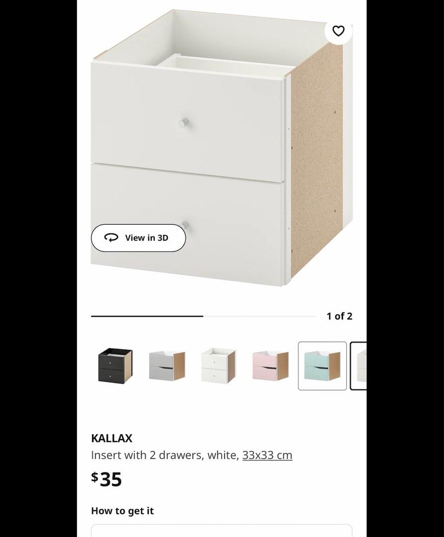 IKEA Expedite / Kallax Cube Book Shelf / Cabinet / Rack Insert Lekman Box Door Drawer 33x33cm ...