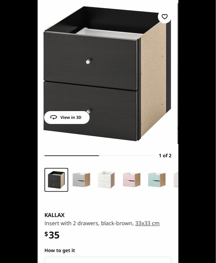IKEA Expedite / Kallax Cube Book Shelf / Cabinet / Rack Insert Lekman Box Door Drawer 33x33cm ...