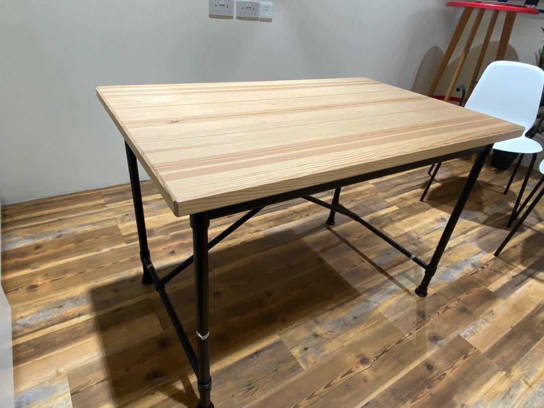 IKEA Table (Pine Wood), Furniture & Home Living, Furniture, Tables ...